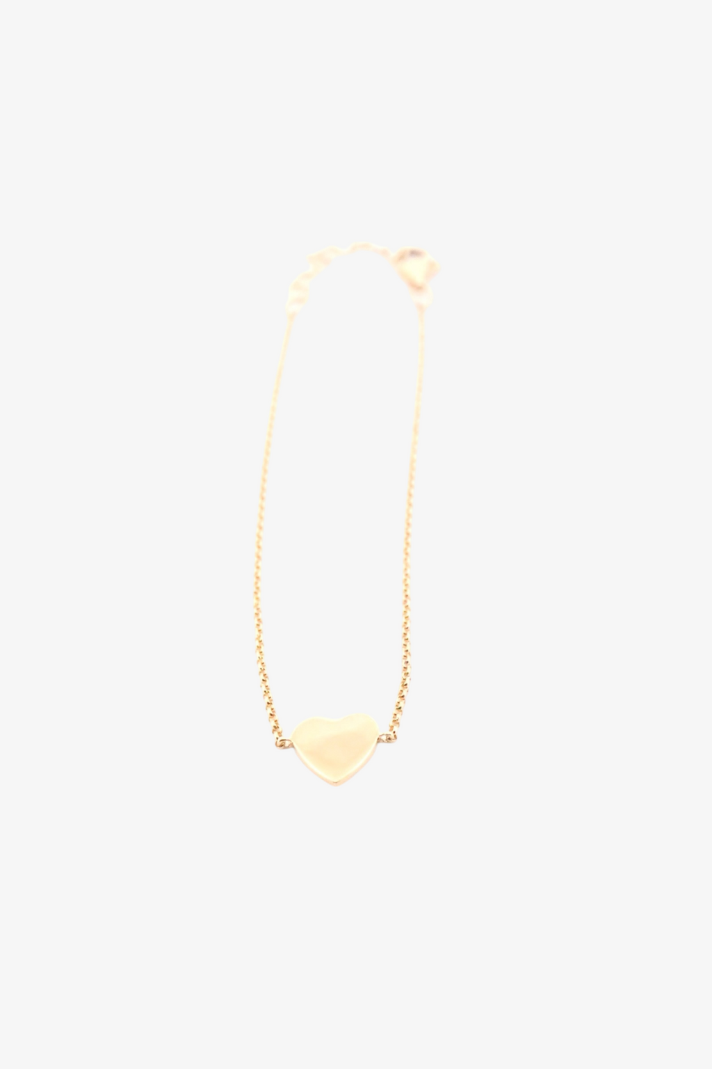 Yellow Gold Heart Bracelet – Beanie + Cecil